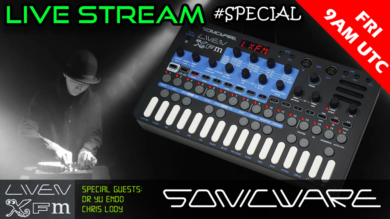 Sonicware Liven XFM Synth – Live Show Replay – ranzee